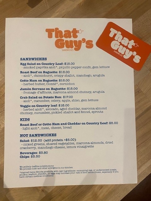 That Guy's Sandwiches - What's New in the Neighborhood - La Canada & La ...